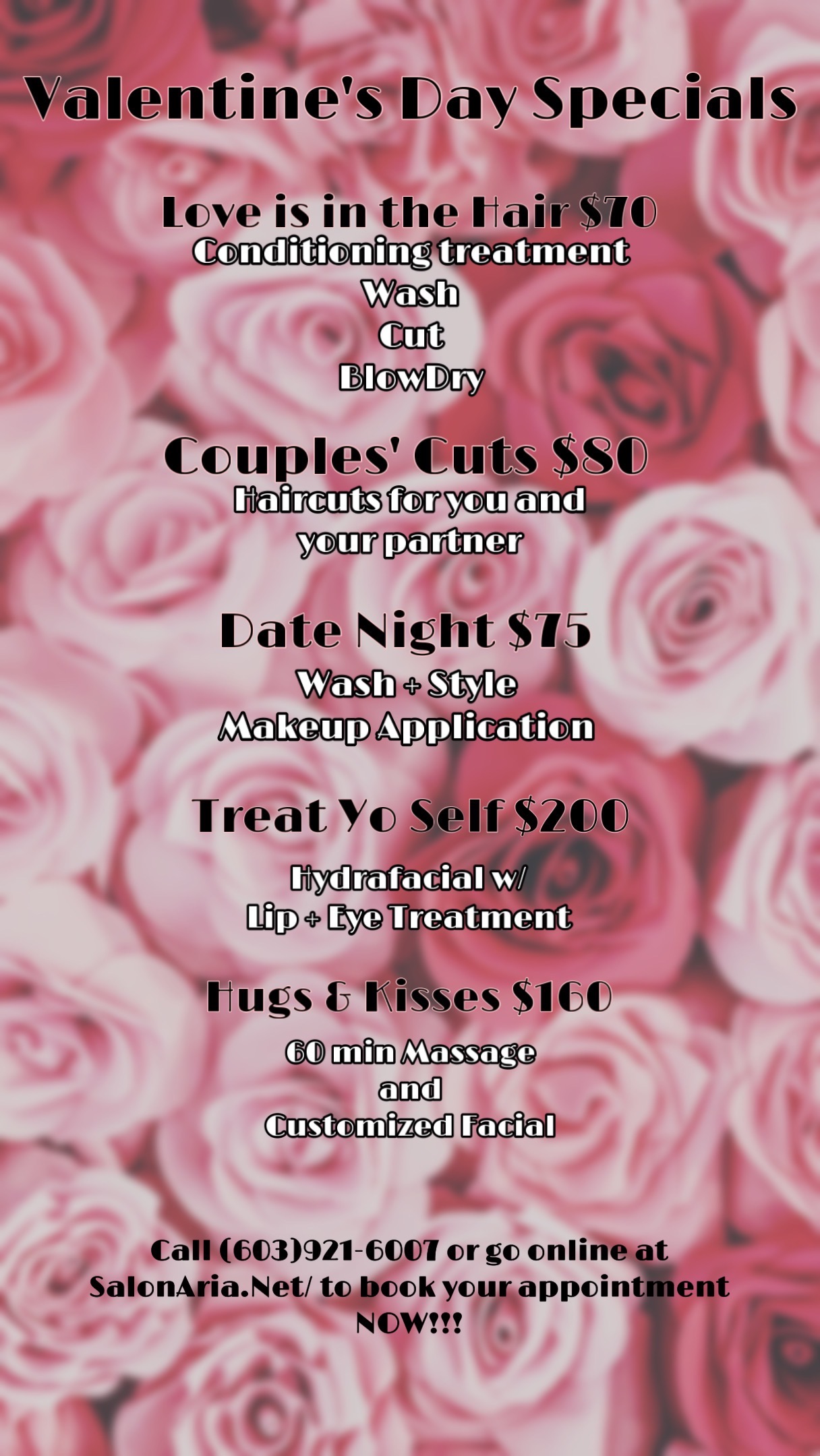 Salon Aria Valentines Day Promo Hair Salon Spa In Nashua NH Salon Aria Valentines Day Promo Hair Salon Spa In Nashua NH